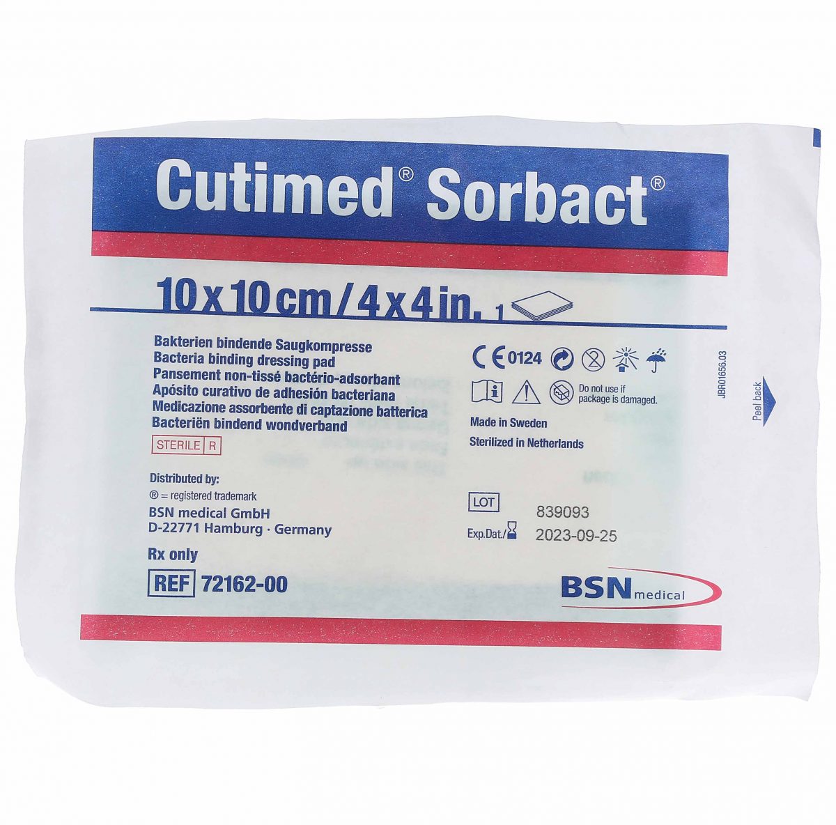 Farmaconal Cutimed Sorbact 10x10cm